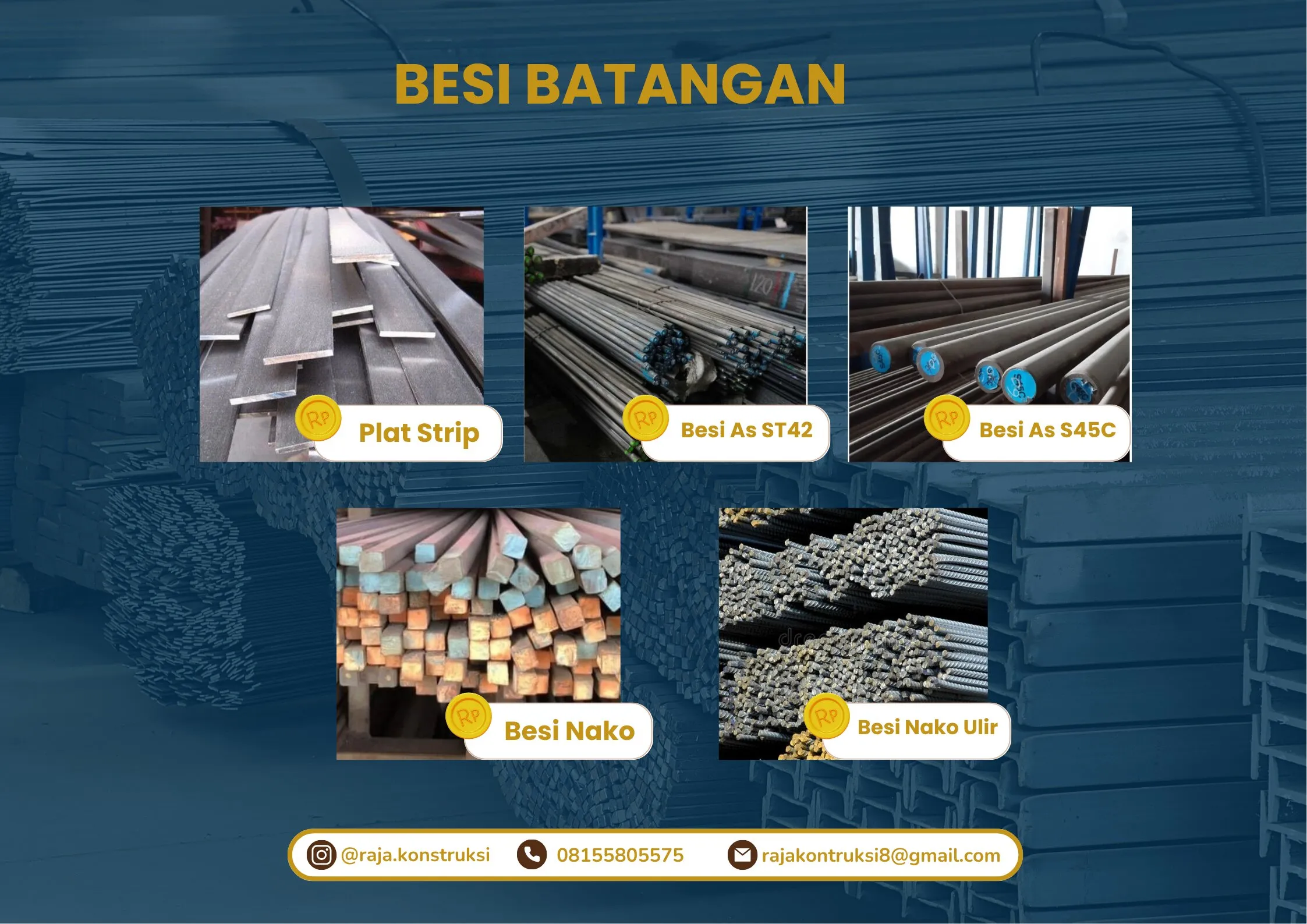Besi Batangan | Besi | Jasa Kontruksi Rumah